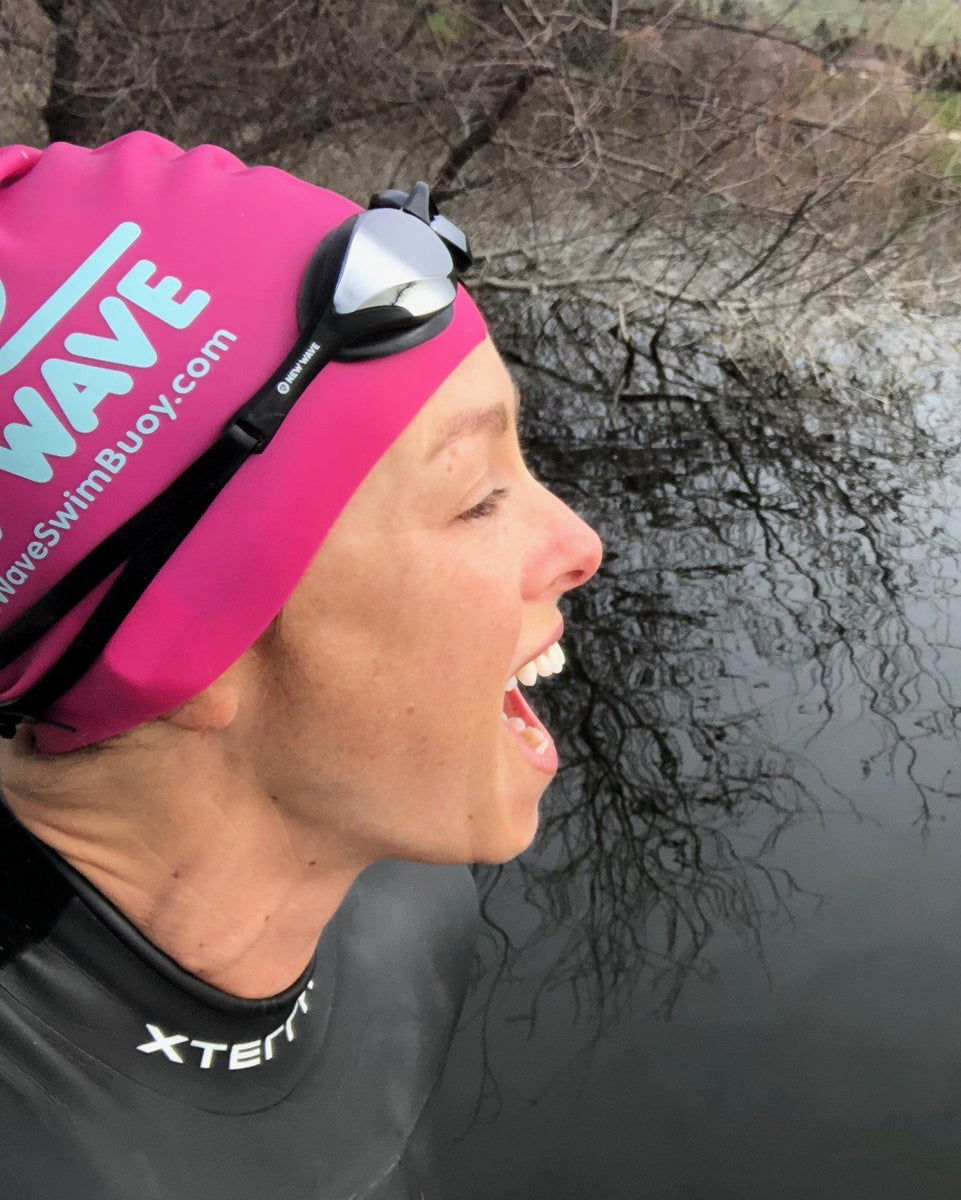 New Wave Swim Goggles - Silver Rush (Mirror Lens & Black Frame)